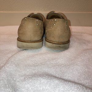 Halogen | Shoes | Halogen Lindy Suede Wingtip Oxford Saddle Shoe In Tan ...